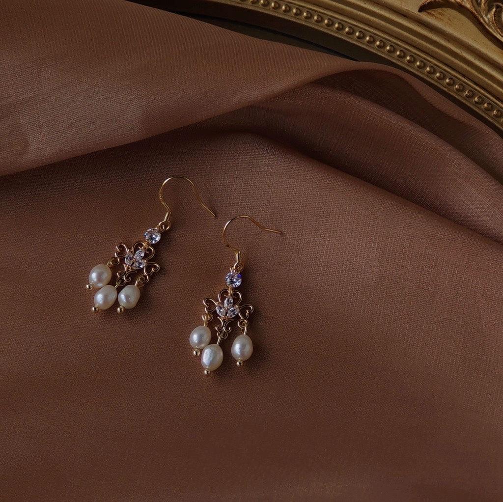 Baroque Earrings - Melanie | Abbott Atelier | Artisan Jewelry