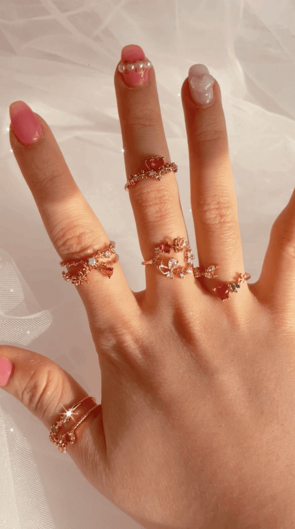 Butterfly & Flower Ring - Posy | Abbott Atelier | Artisan Jewelry