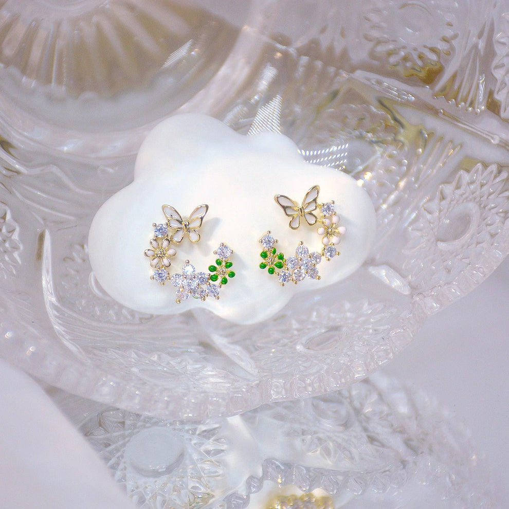 Butterfly Stud Earrings - Nadia | Abbott Atelier | Artisan Jewelry