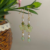 Jade Butterfly Drop Earrings | Abbott Atelier | Romantic Jewelry