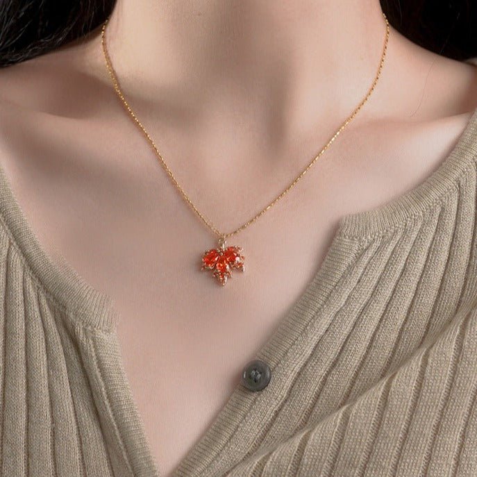 Maple Leaf Necklace | Abbott Atelier | Artisan Jewelry