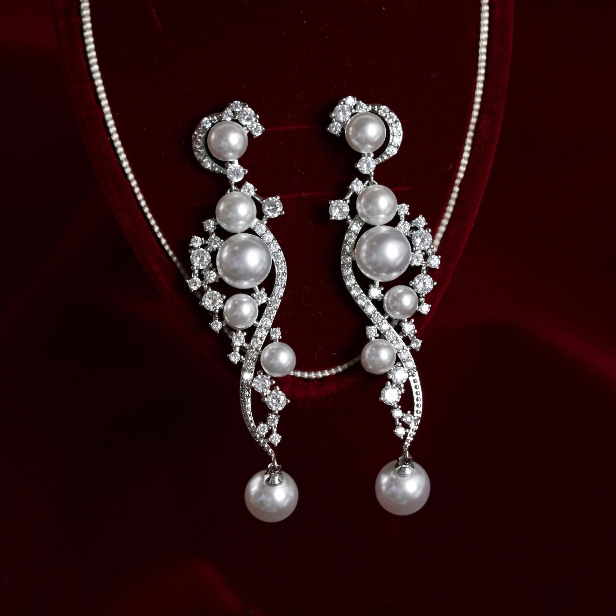 Moonlit Sonata Pearl Earrings | Abbott Atelier | Romantic Jewelry