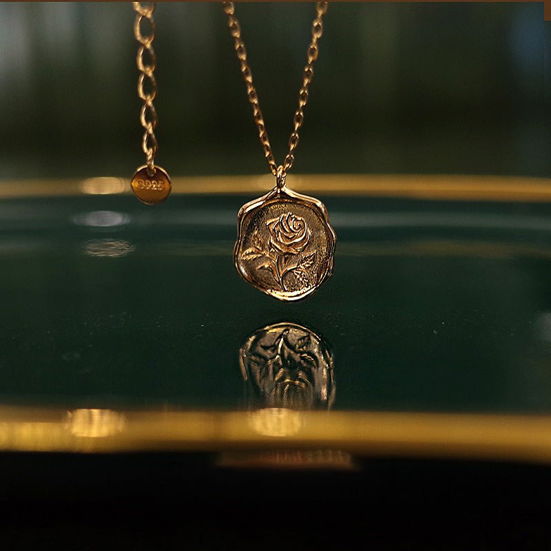 Rose Coin Necklace - Saige (Solid Silver) | Abbott Atelier | Artisan ...