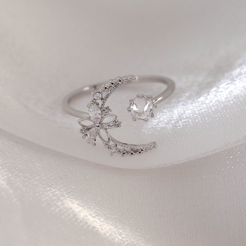 Silver Moonflower Ring | Abbott Atelier | Artisan Jewelry